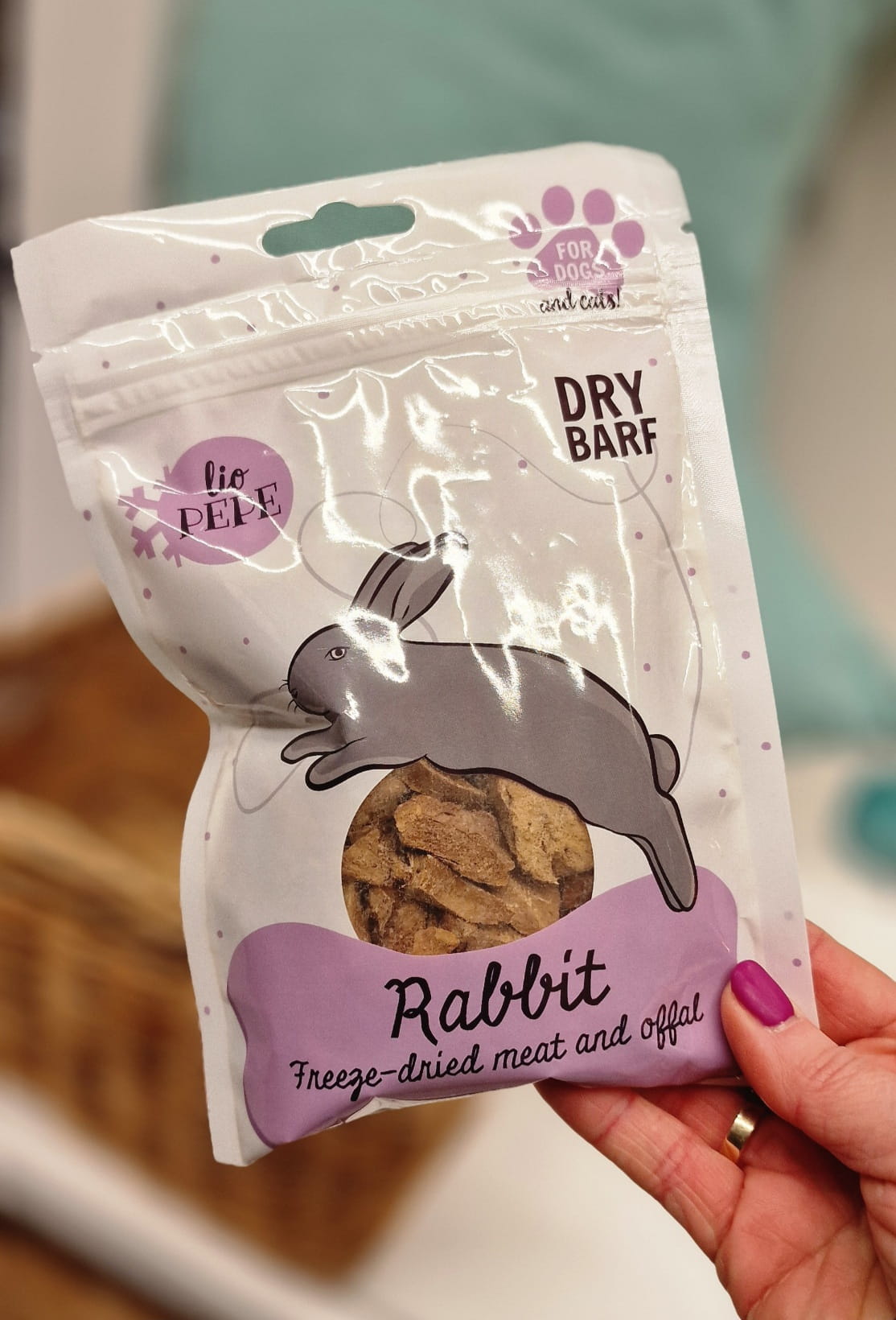 PEPE Lio Rabbit Przysmaki liofilizowane WĄTRÓBKA KRÓLICZA 60 g AiR & Dogs